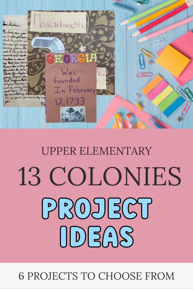 13 colonies elementary project ideas for teachers