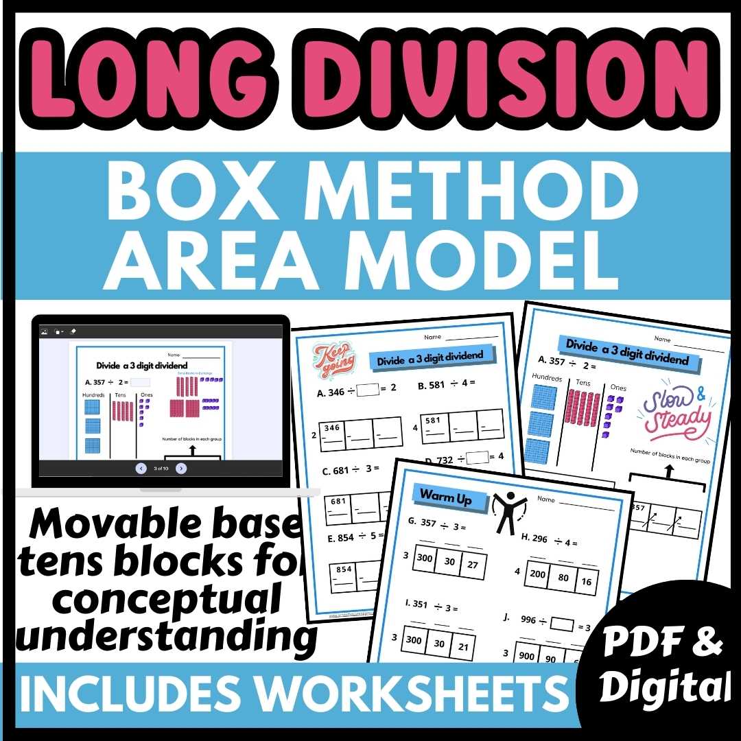 How to Teach Long Division with the Area or Box Method
