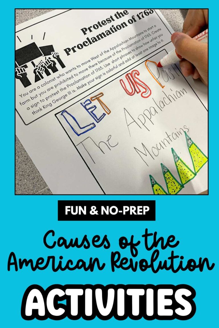 The Ultimate Guide to Teaching the Causes of the American Revolution ...
