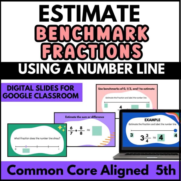 Teach Estimating Fractions with Number Lines & Benchmarks
