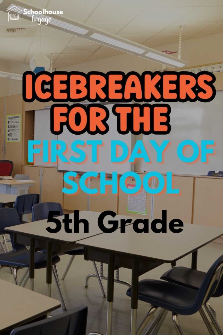 5 Ice Breakers for the First Day of 5th Grade - Schoolhouse Engage