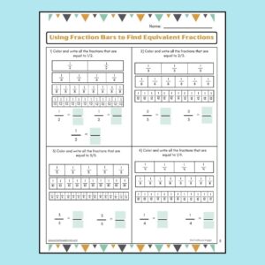 Step-by-Step Directions To Teach Equivalent Fractions in 5th Grade ...