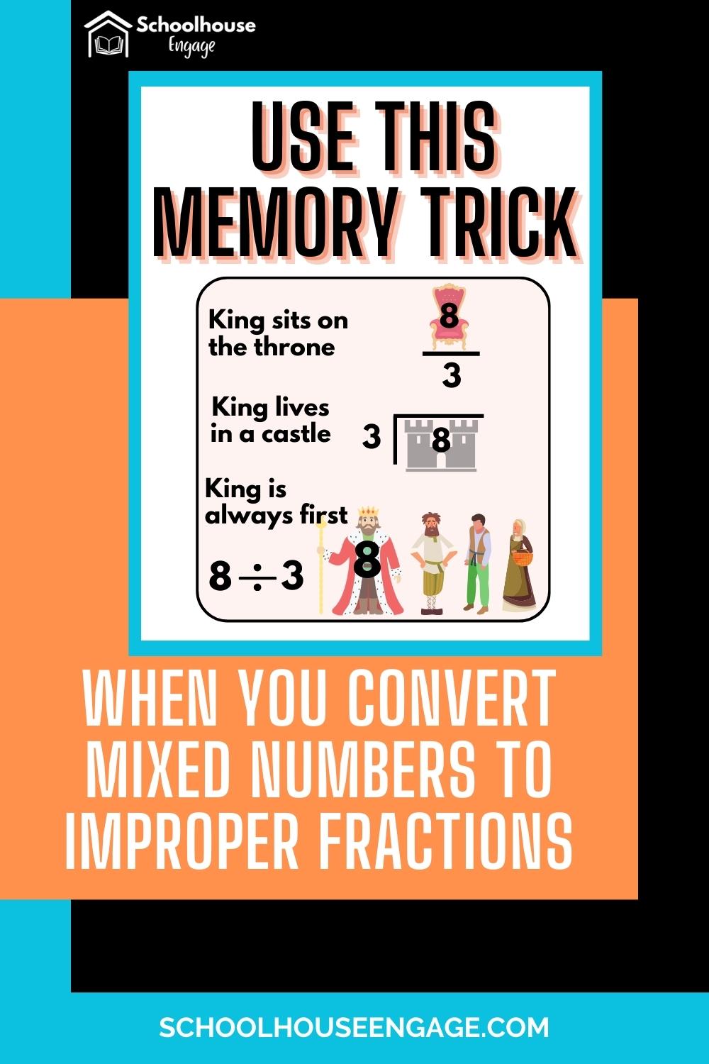 How to Convert Improper Fractions to Mixed Numbers 5th-Grade