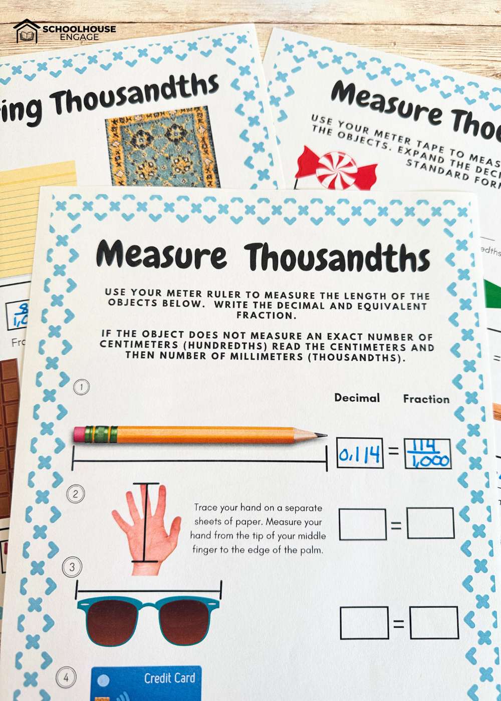 Hands-On Decimal and Fraction Activity for 5th Grade Math