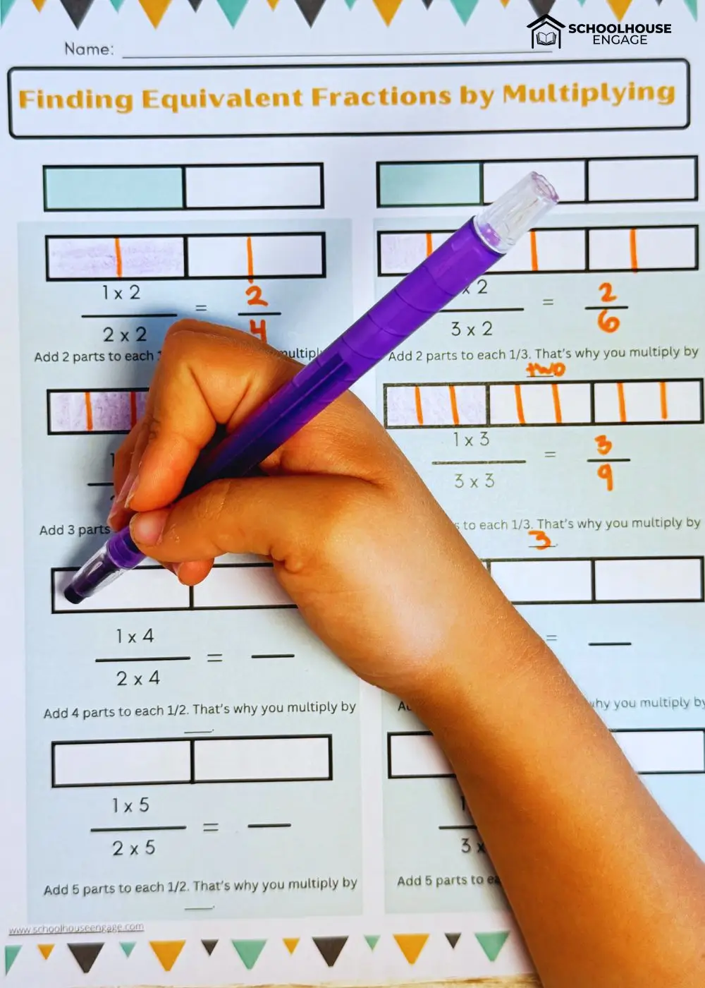 Equivalent Fractions for Struggling Students in 4th-5th